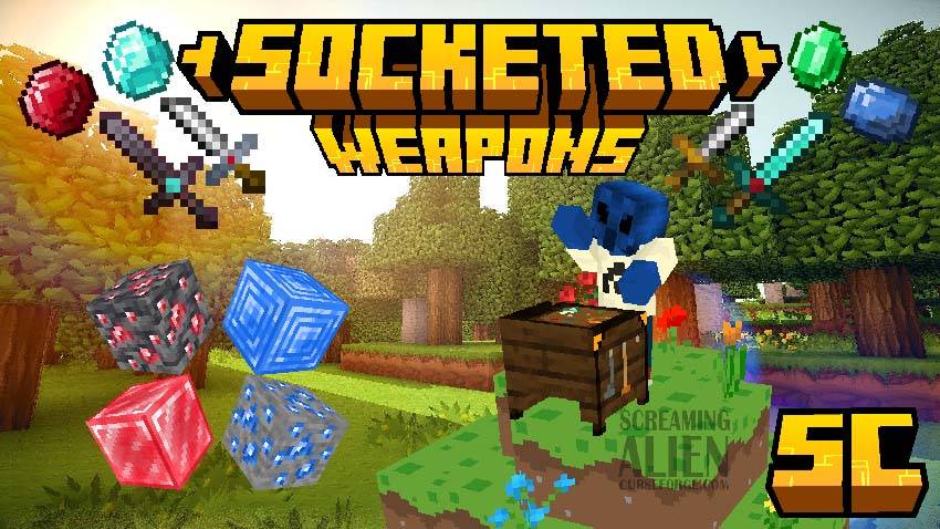 Download Socketed Weapons - Minecraft Bedrock Mods - CurseForge