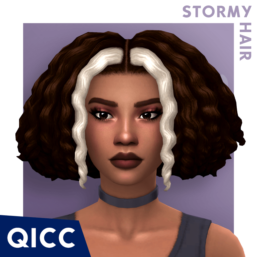 QICC - Stormy Hair - The Sims 4 Create a Sim - CurseForge