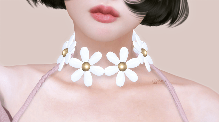 I LOVE flower necklace - The Sims 4 Create a Sim - CurseForge
