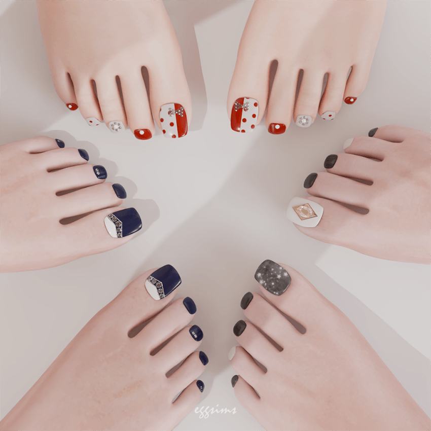 [EGGSIMS] Cubic Toenail Set - The Sims 4 Create a Sim - CurseForge