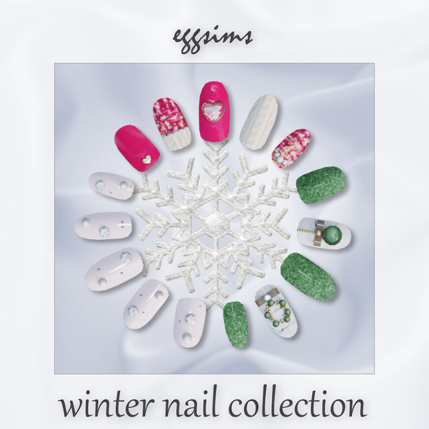 Winter nail collection - The Sims 4 Create a Sim - CurseForge