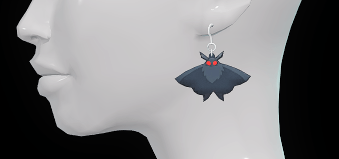 mothman earrings by fayethegray - The Sims 4 Create a Sim - CurseForge