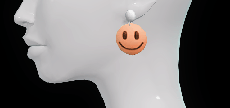 smiley face earrings by fayethegray - The Sims 4 Create a Sim - CurseForge