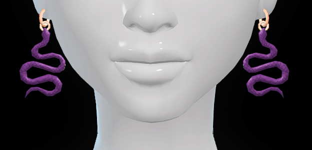 snakes earrings by fayethegray - The Sims 4 Create a Sim - CurseForge