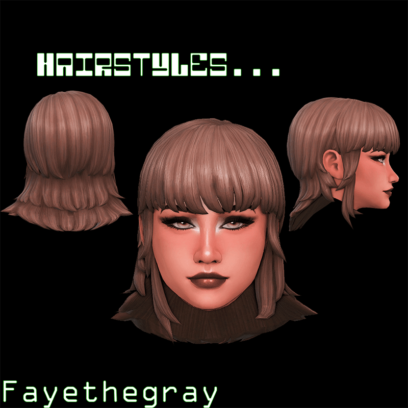 morgan's hair by fayethegray - The Sims 4 Create a Sim - CurseForge