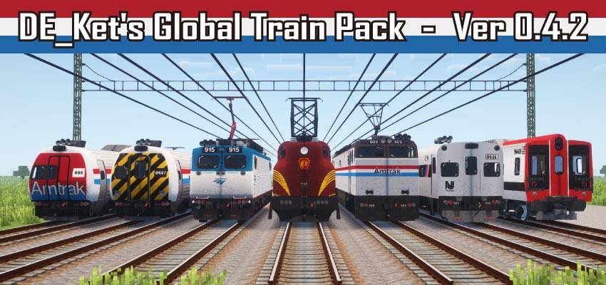 [ir] De Kets Global Train Pack For Immersive Railroading Minecraft