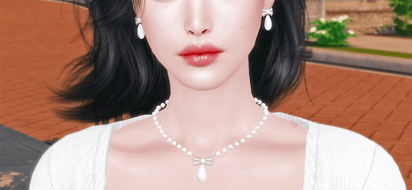 [EGGSIMS] Pearl ribbon acc set - The Sims 4 Create a Sim - CurseForge