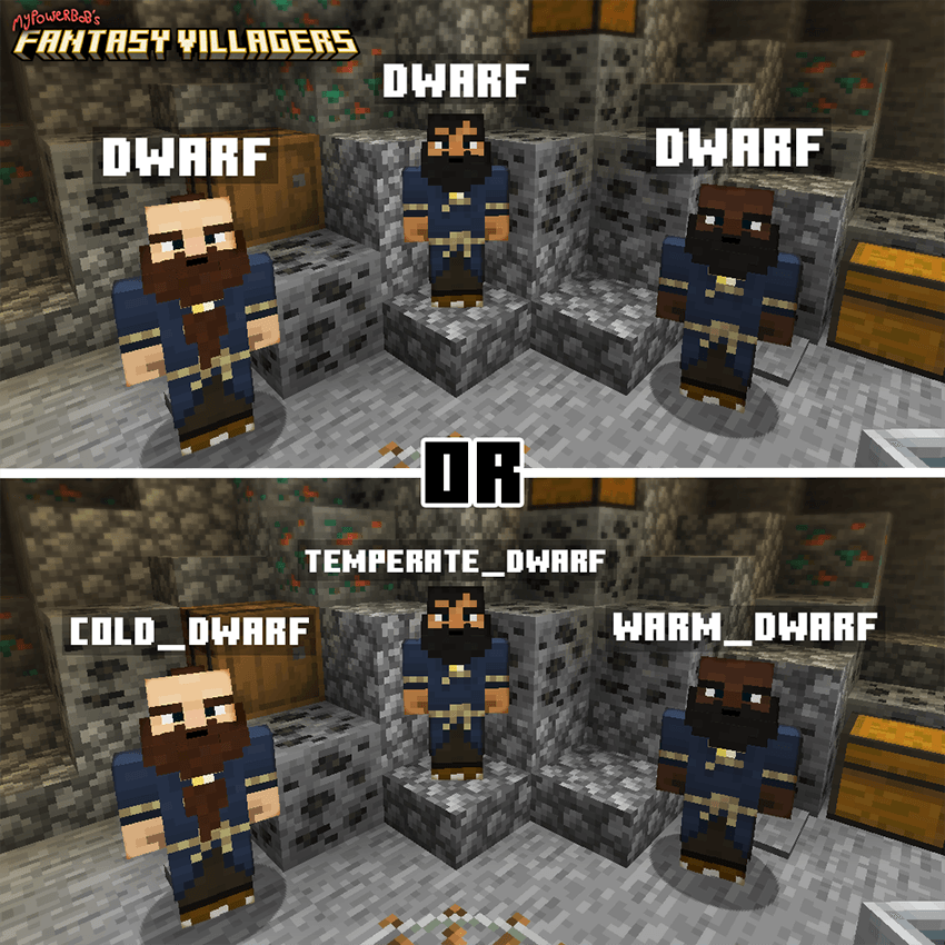 Mypowerbob's Fantasy Villagers - Minecraft Resource Packs - CurseForge