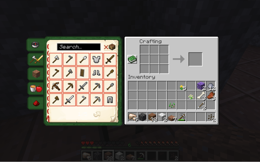 Alternate recipe book - Deep Origins GUI Overhaul - Minecraft Resource ...