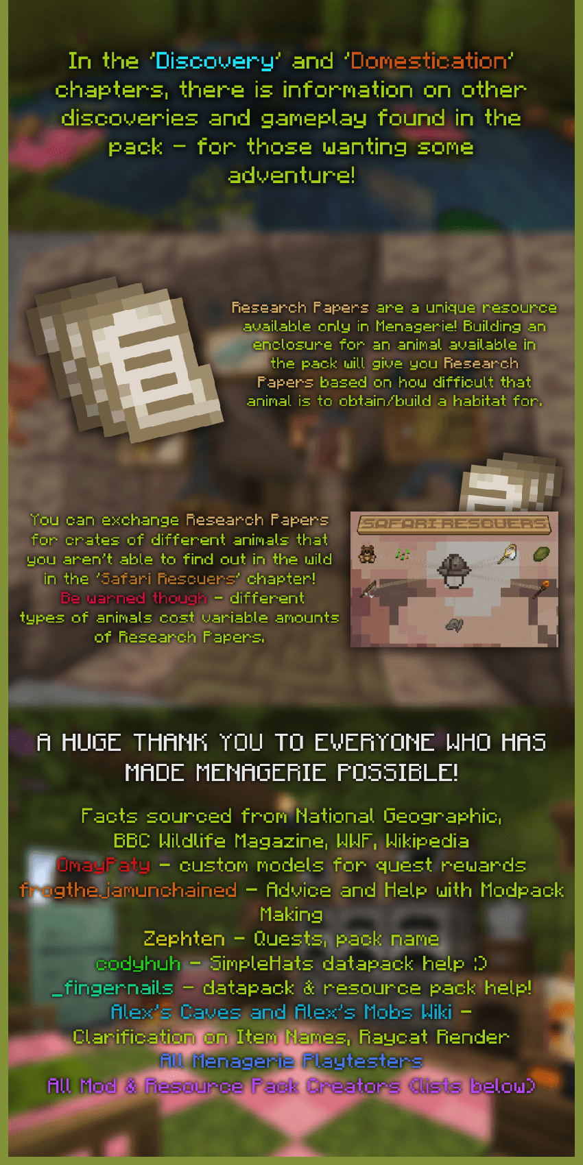 Menagerie - a zoo modpack - Minecraft Modpacks - CurseForge