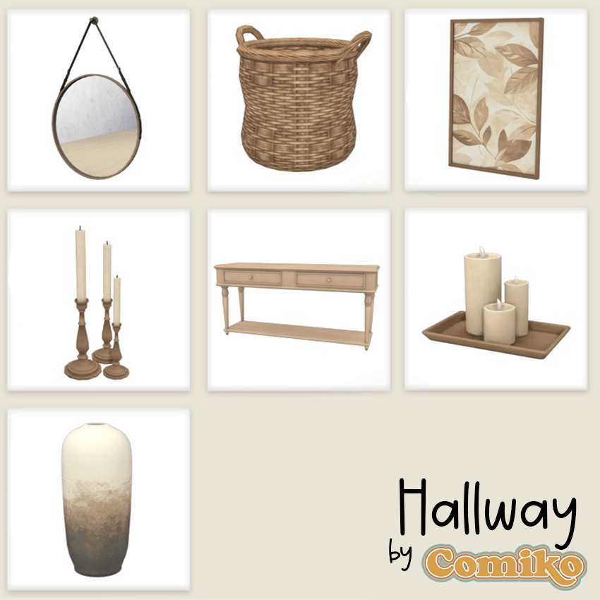 Comiko - Hallway Set - The Sims 4 Build / Buy - CurseForge