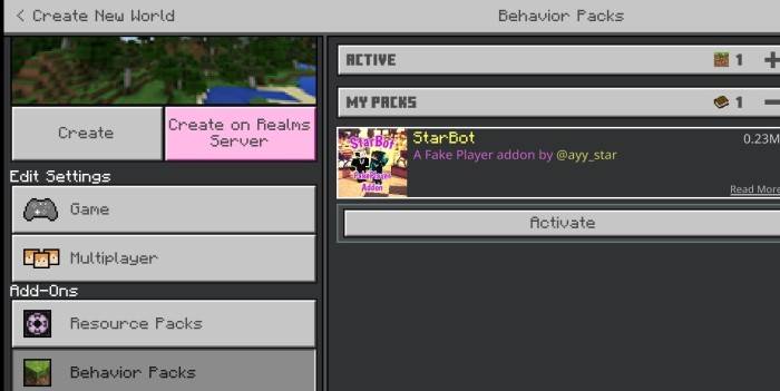 Star Bot - Minecraft Bedrock Addons - CurseForge