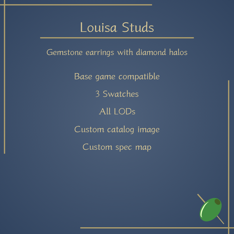 louisa Studs - The Sims 4 Create a Sim - CurseForge