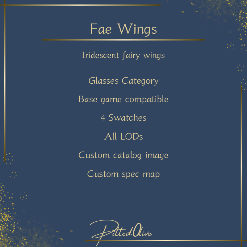 Fae Wings - The Sims 4 Create a Sim - CurseForge