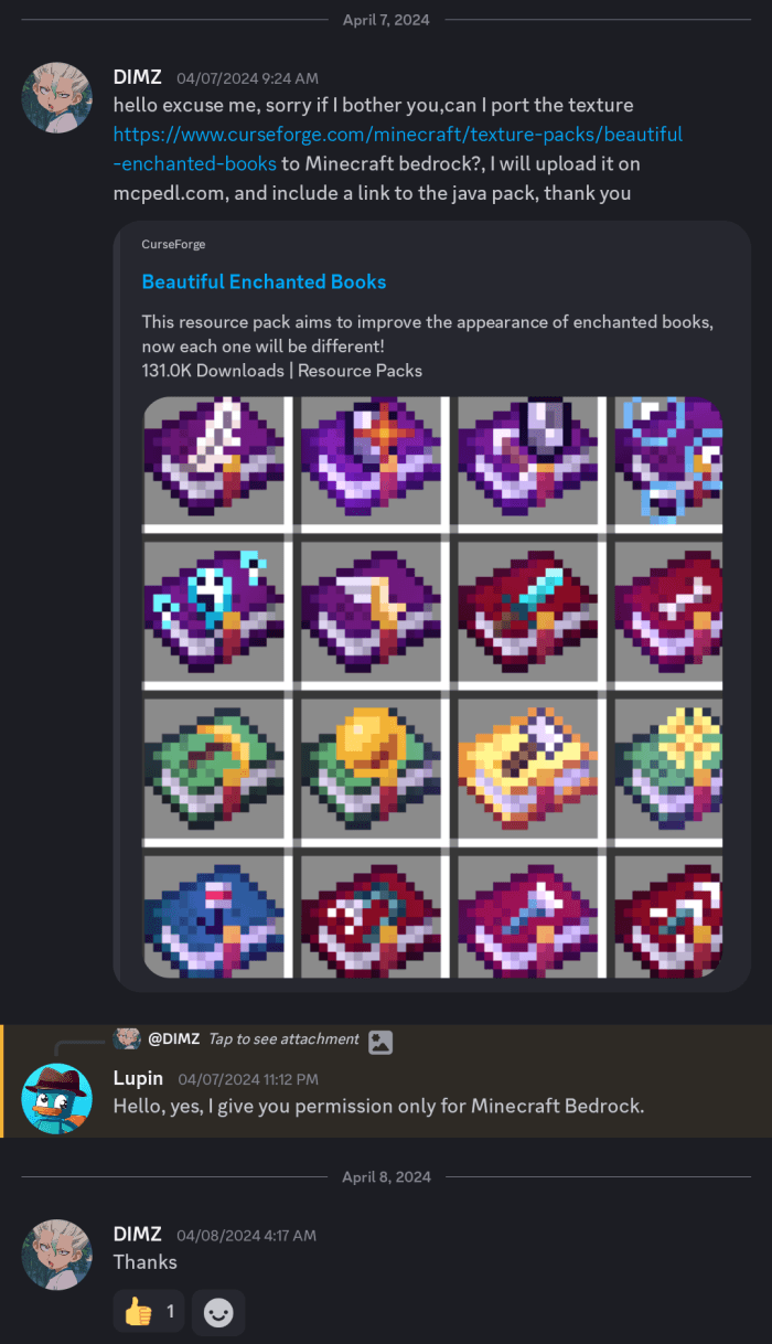 Better Enchanted Books - Minecraft Bedrock Texture Packs - CurseForge