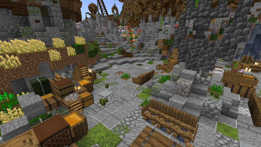 Medieval Fishing Town in the Swamp Biome - Minecraft Bedrock Maps ...