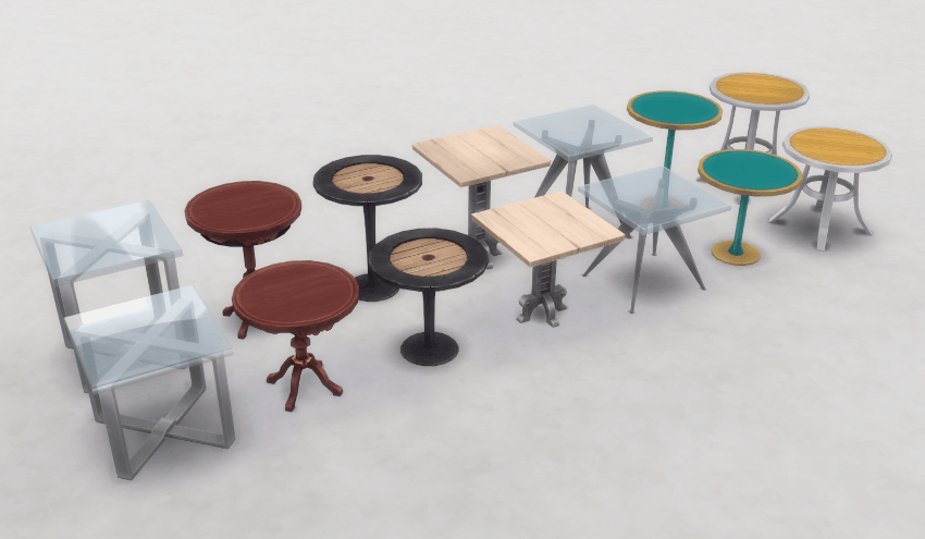 Bar Height Tables for Base Game - The Sims 4 Build / Buy - CurseForge