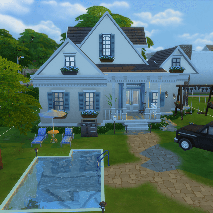 Four Sims Family Home - The Sims 4 Rooms / Lots - CurseForge