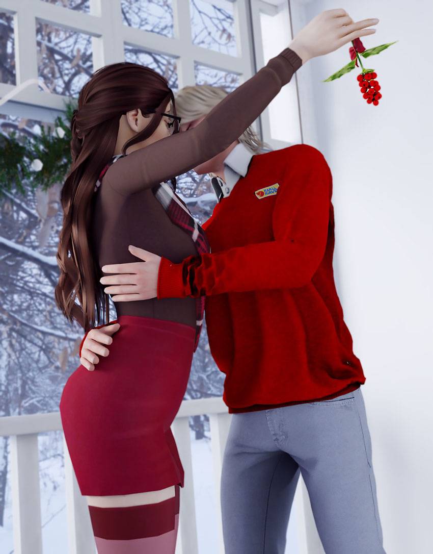 Mistletoe Kisses Pose Pack - The Sims 4 Mods - CurseForge