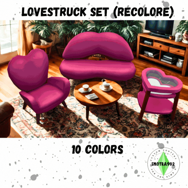 LoveStruck Set ( Recolore ) - The Sims 4 Build / Buy - CurseForge