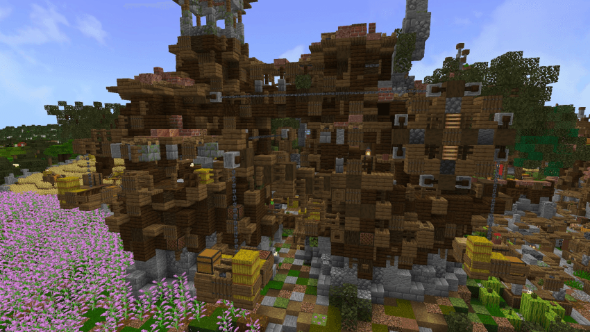 Medieval Fishing Town in the Swamp Biome - Minecraft Bedrock Maps ...