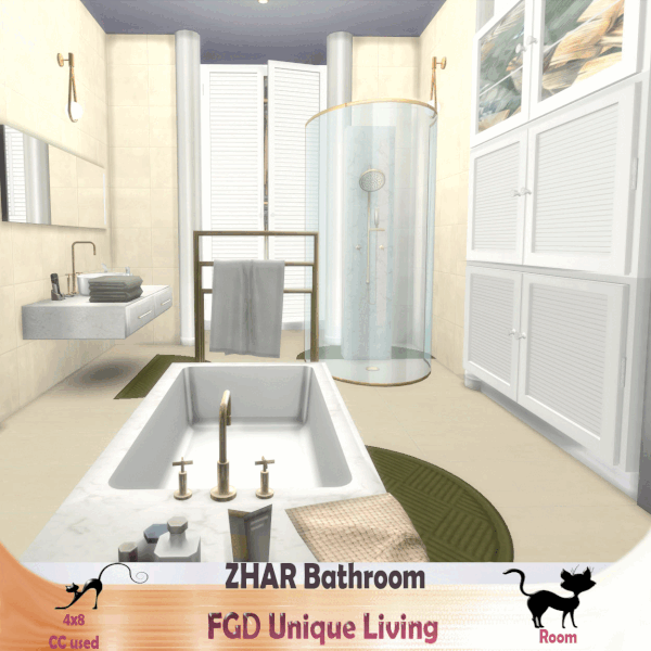 ZHAR Bathroom - The Sims 4 Rooms / Lots - CurseForge