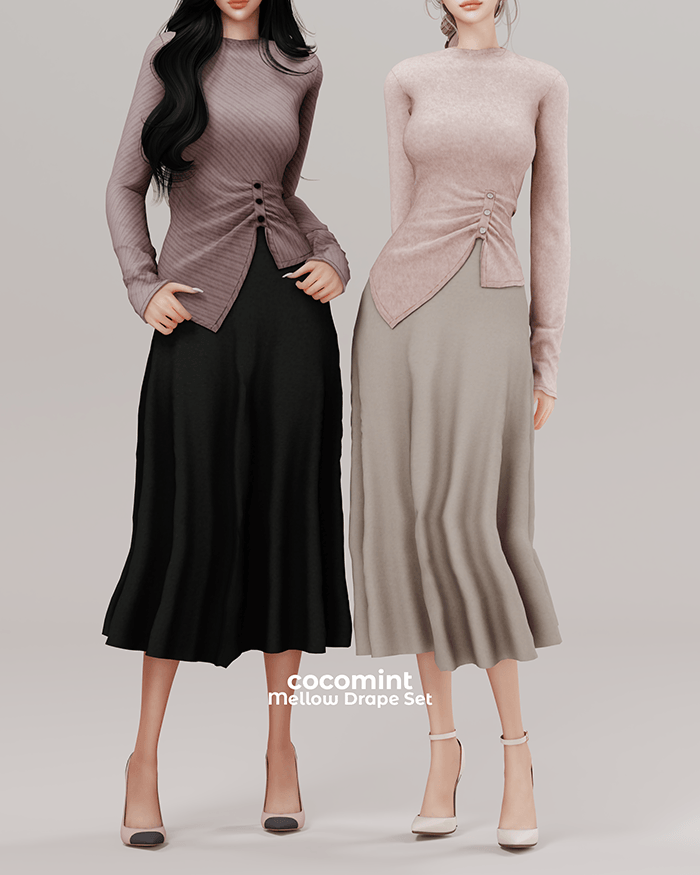 [cocomint] Mellow Drape Set - The Sims 4 Create a Sim - CurseForge