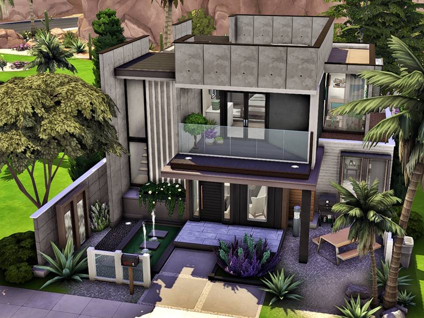 Sims 2 Lot Modern House A Modern Home 🏠 | The Sims 2 Speed Build