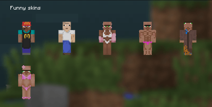 Funny skins - Minecraft Bedrock Skins - CurseForge