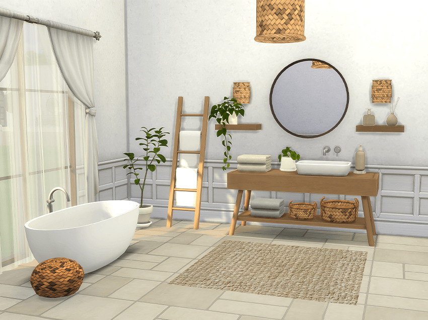 Comiko - Bathroom Boho Set - The Sims 4 Build / Buy - CurseForge