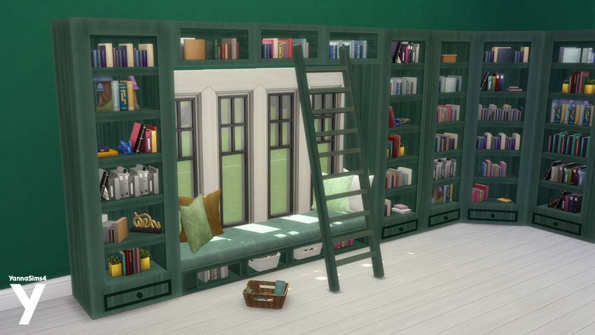 Built-in Book Nook Set - The Sims 4 Build / Buy - CurseForge