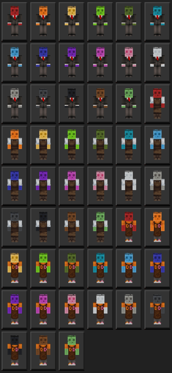 Rainbow Slimes [Proffesionals] - Minecraft Bedrock Skins - CurseForge