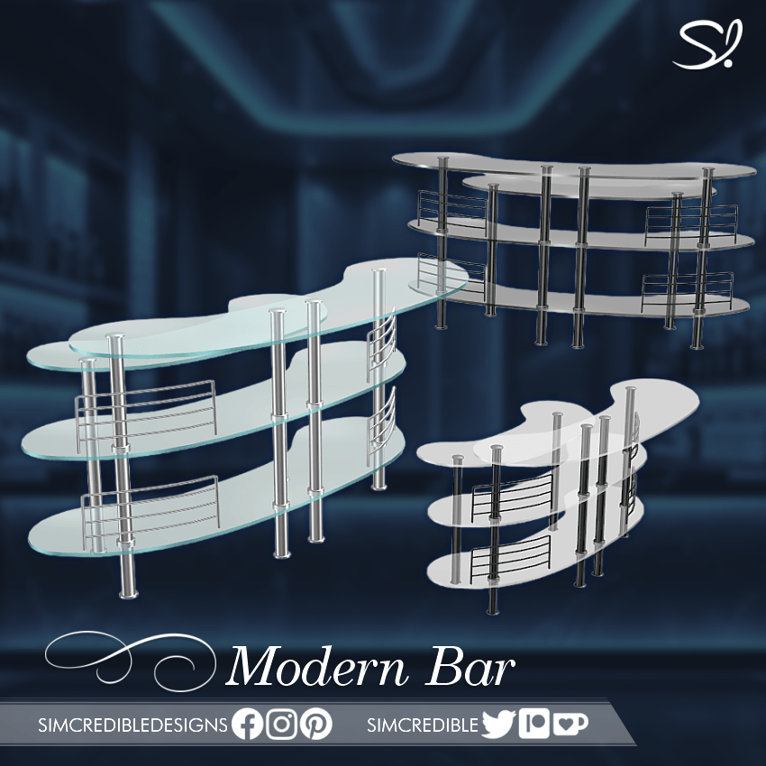 Modern Bar in Glass 🍸 - The Sims 4 Build / Buy - CurseForge