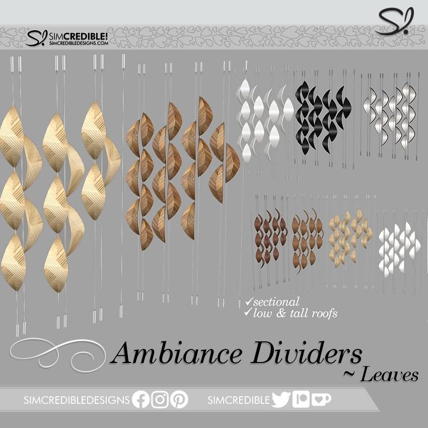 Ambiance Dividers - Leaves ༄ - The Sims 4 Build / Buy - CurseForge
