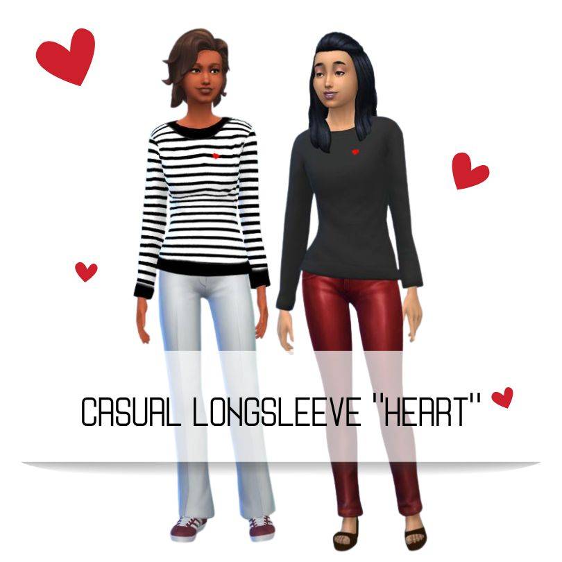 [MiliNiki] Longsleeve "Heart" - The Sims 4 Create a Sim - CurseForge
