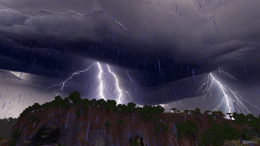 Lightning Sky - Custom Sky - Minecraft Bedrock Texture Packs - CurseForge