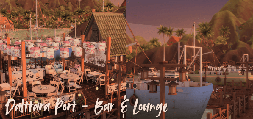 Dockside Dalttara Port – Bar & Lounge in Sulani - The Sims 4 Rooms ...