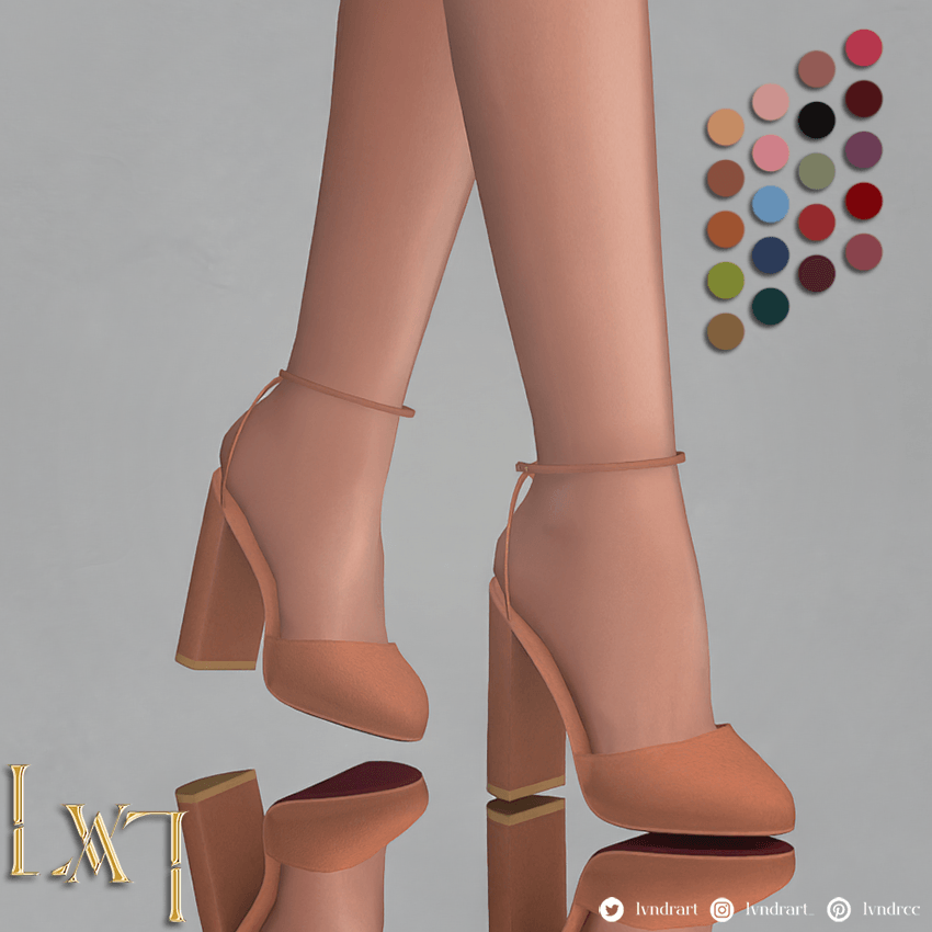 NYE Blocky Heels Shoes - The Sims 4 Create a Sim - CurseForge