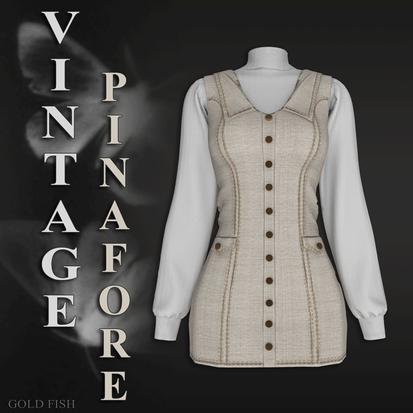 GoldFish Vintage Pinafore - The Sims 4 Create a Sim - CurseForge