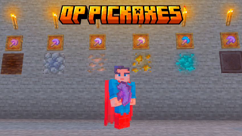 OP PICKAXES - Minecraft Bedrock Addons - CurseForge