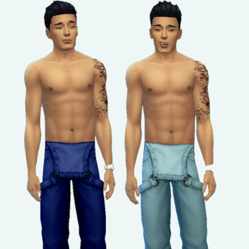 Male Demin Overalls - The Sims 4 Create a Sim - CurseForge