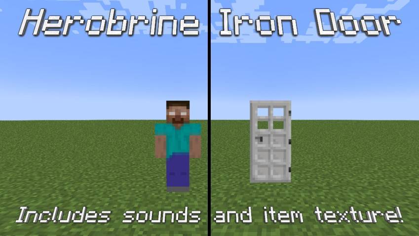 Herobrine Iron Door w/ Sounds - Minecraft Resource Packs - CurseForge