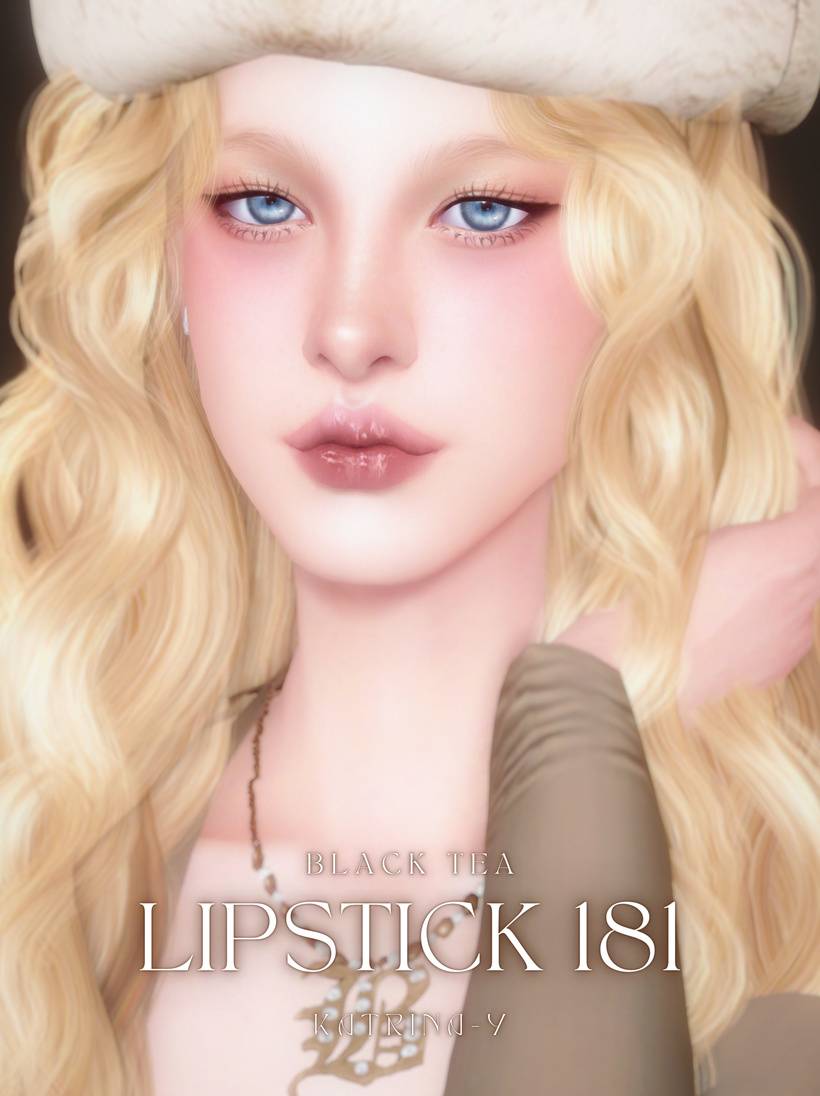 [KAT]Lipstick No.181_Black tea - The Sims 4 Create a Sim - CurseForge