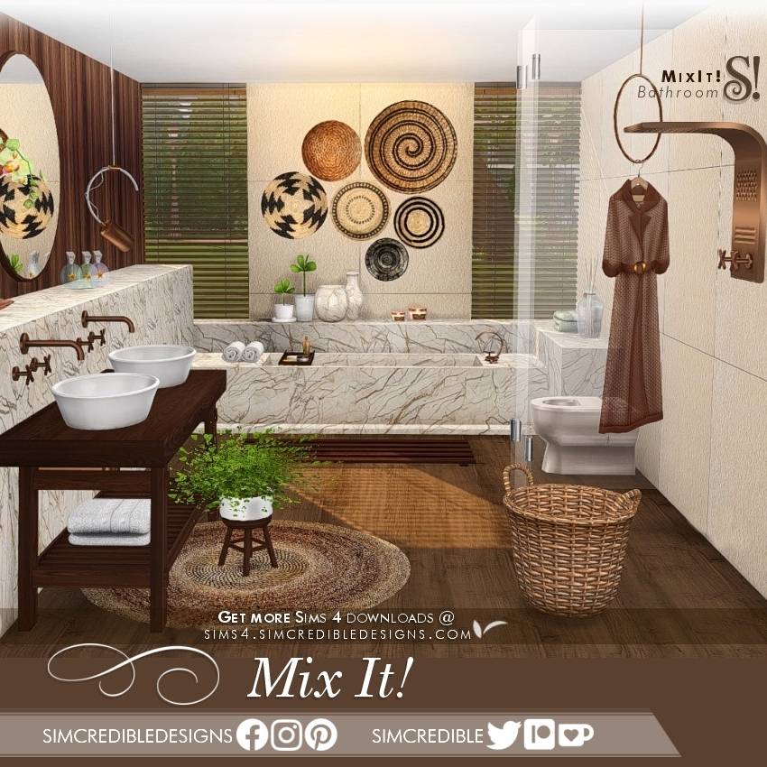 Mix It! Bathroom 🛀🏽 - The Sims 4 Build / Buy - CurseForge