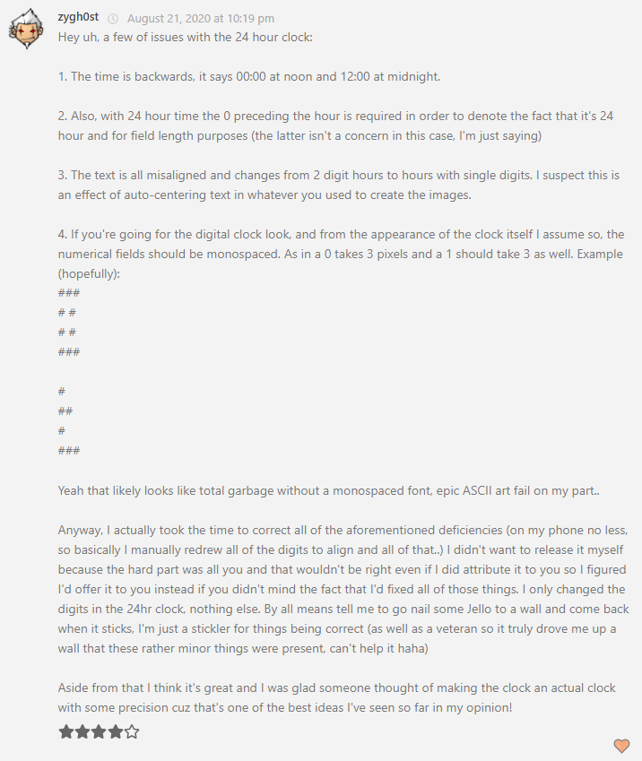 Fzul's Digital Clock - Minecraft Bedrock Texture Packs - CurseForge