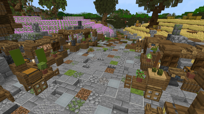 Medieval Fishing Town in the Swamp Biome - Minecraft Bedrock Maps ...