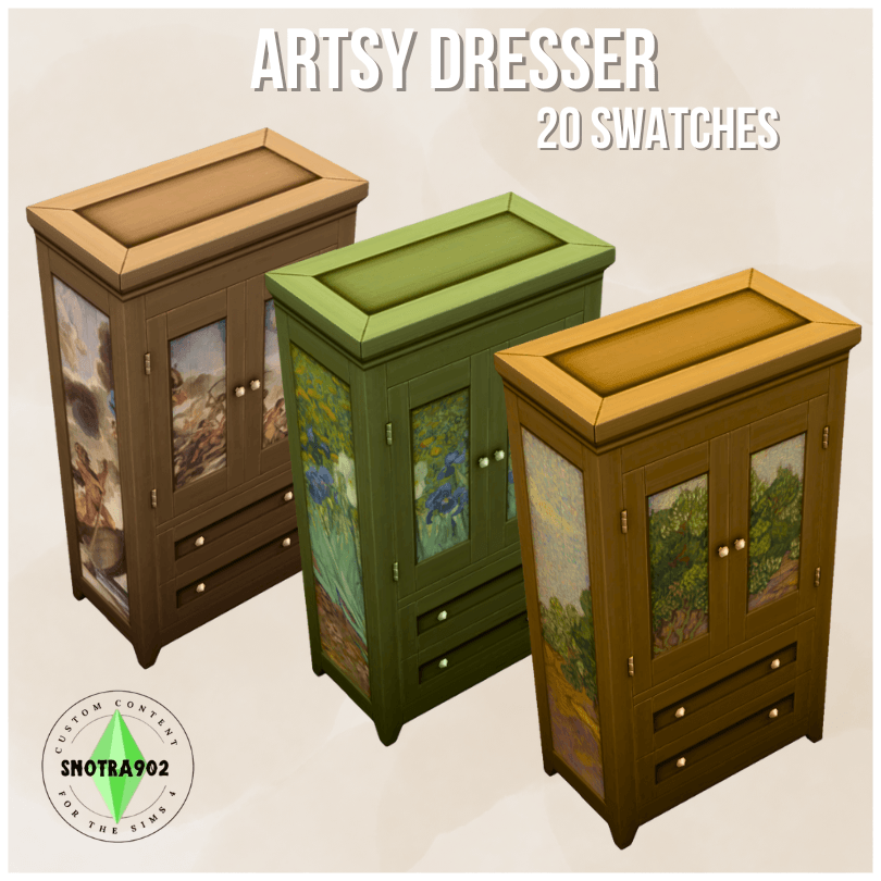 Artsy Dresser - The Sims 4 Build / Buy - CurseForge