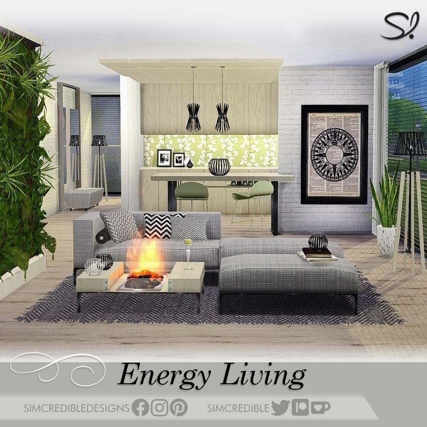 Energy Living 📺 - The Sims 4 Build / Buy - CurseForge