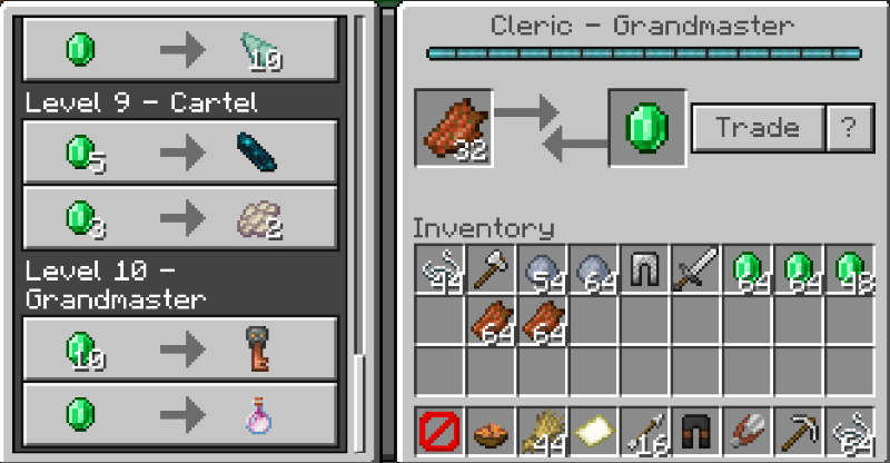 Ascended Villagers (Villager Rebalancing and More Trade levels ...