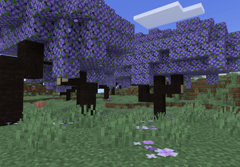 Jacaranda Trees (Purple Cherry Blossoms Retexture) - Minecraft Bedrock ...